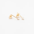 One Step Bar Diamond Earrings – No.3